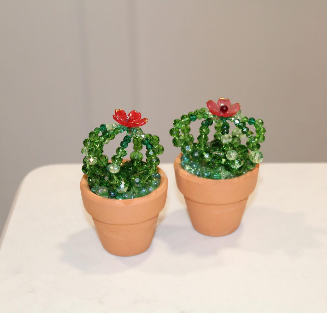 Mini Beaded Plants - Etsy