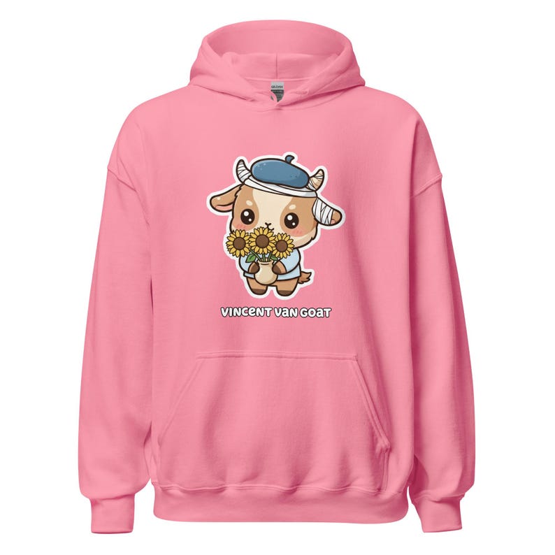 Vincent Van Goat Hoodie | Kawaii Pop Art Sweatshirt - Etsy