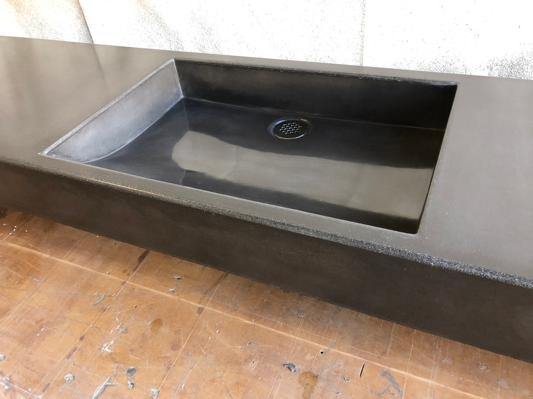 Handmade Concrete Sink: Arch Bowl Design, Custom Dimensions - Etsy