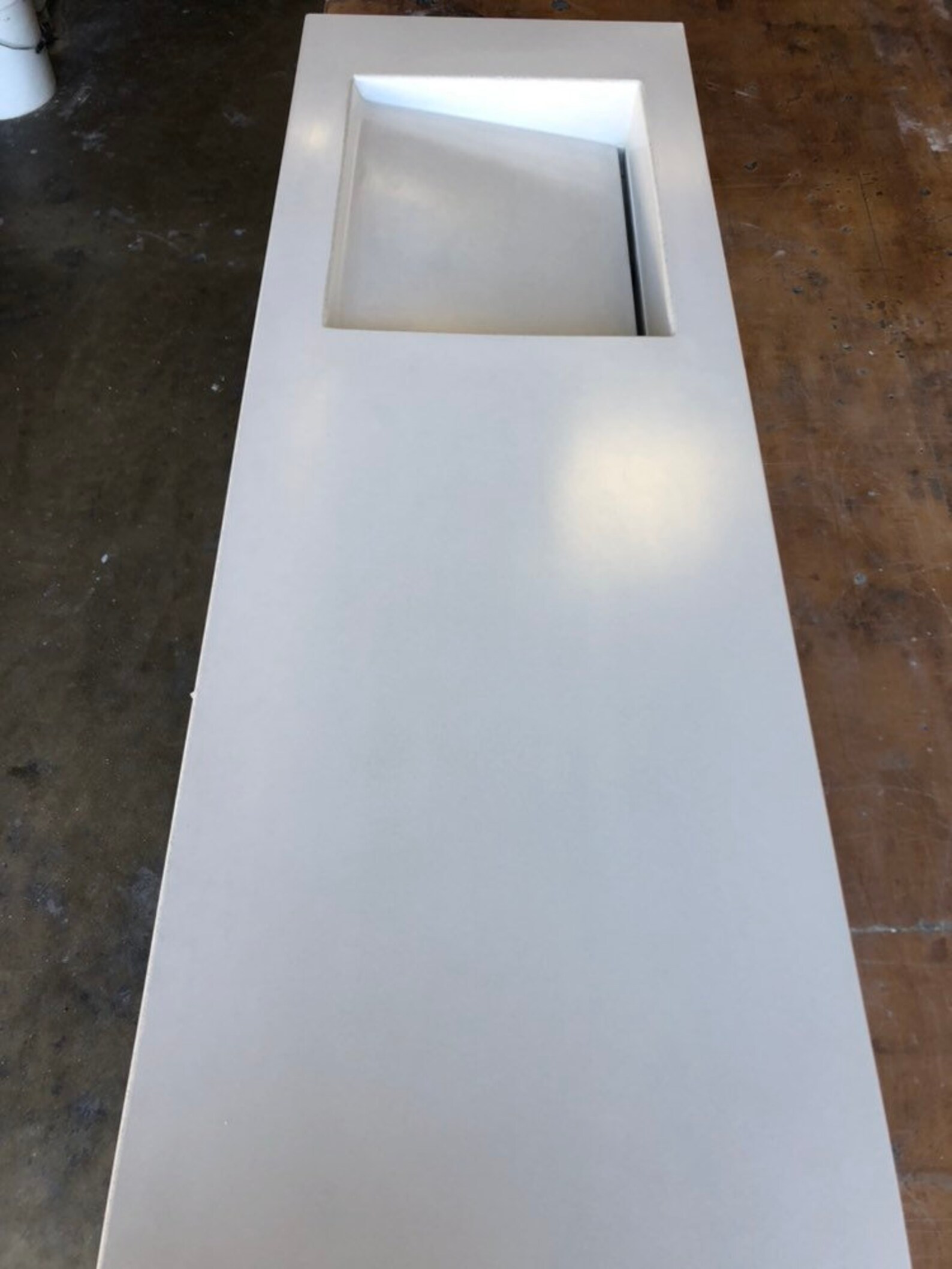 Concrete Ramp Sink | Slot Drain, Modern Architectural Bathroom Basin - Etsy