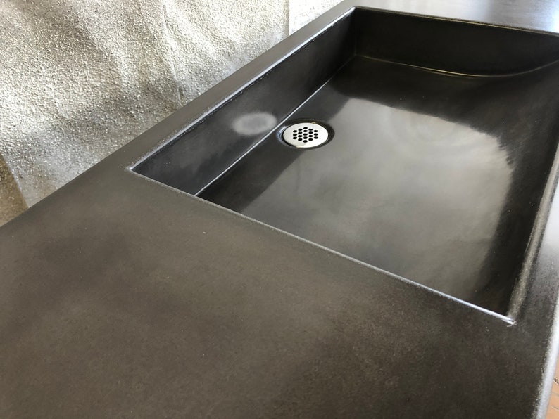 Handmade Concrete Sink: Arch Bowl Design, Custom Dimensions - Etsy