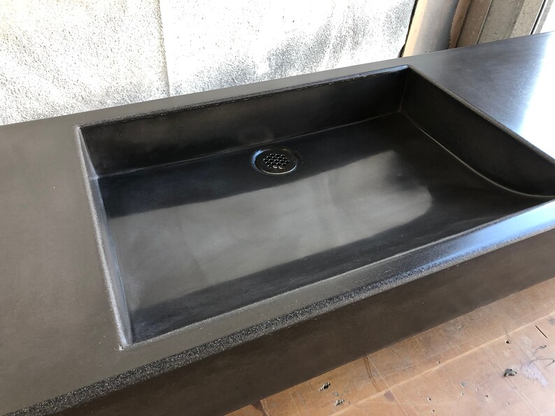 Handmade Concrete Sink: Arch Bowl Design, Custom Dimensions - Etsy