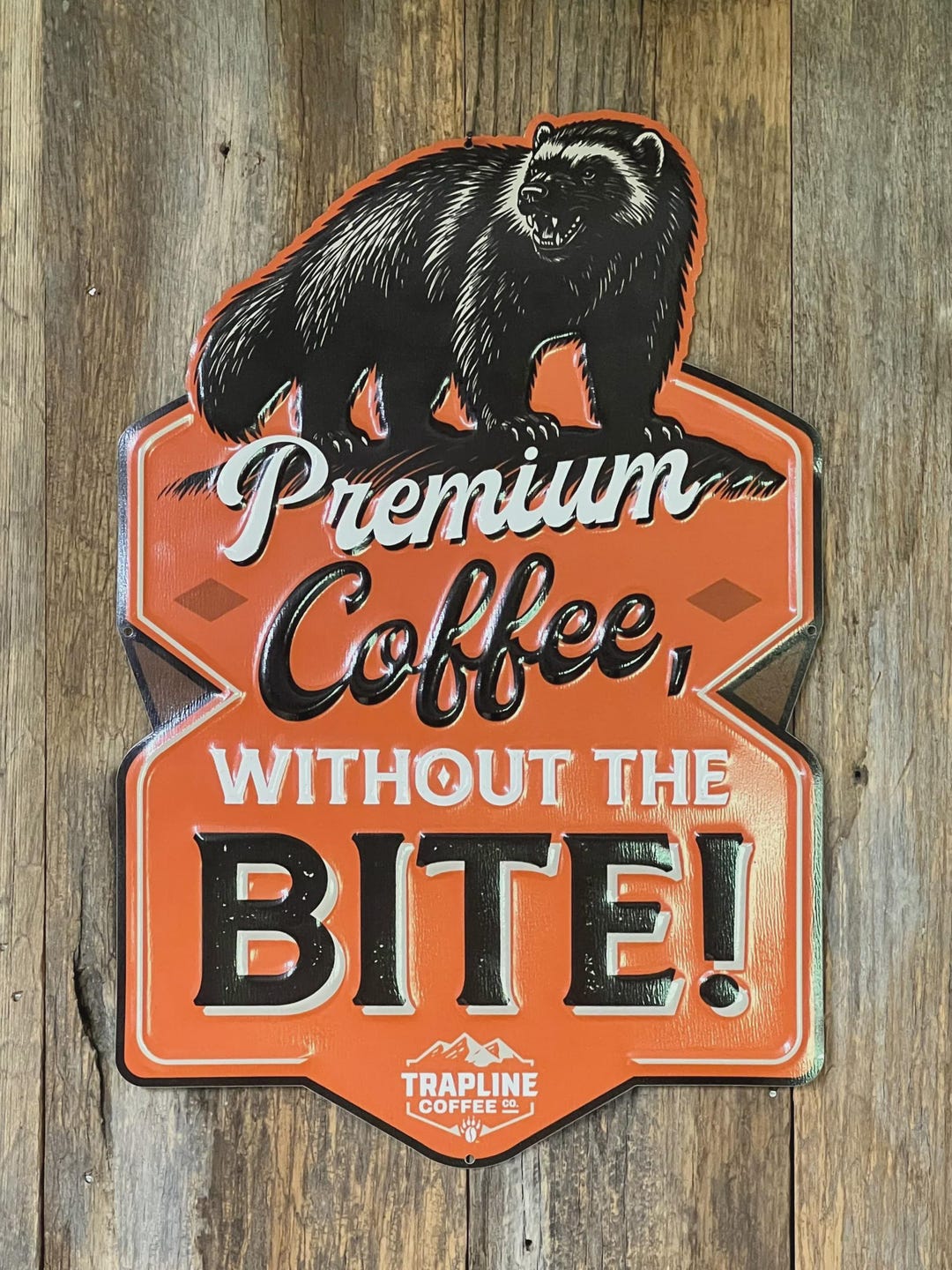 Limited Edition - Trapline Coffee Company Metal Sign - Etsy