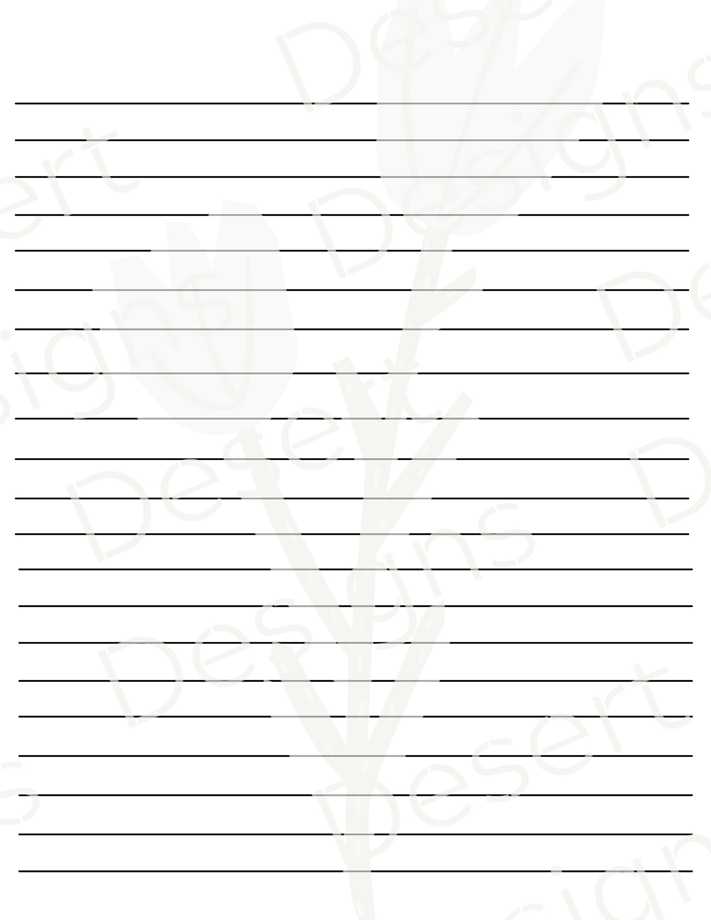 Lined Paper Digital Download - Etsy