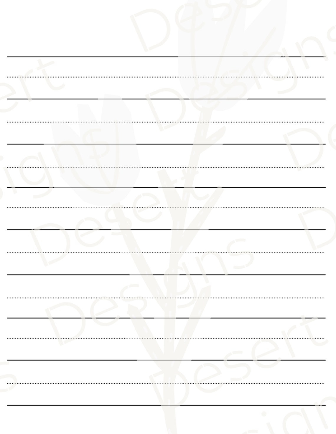 Lined Paper Digital Download - Etsy