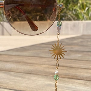 Gold Sun Star Glasses Chain Celestial Jewelry Zodiac Witchy Boho ...