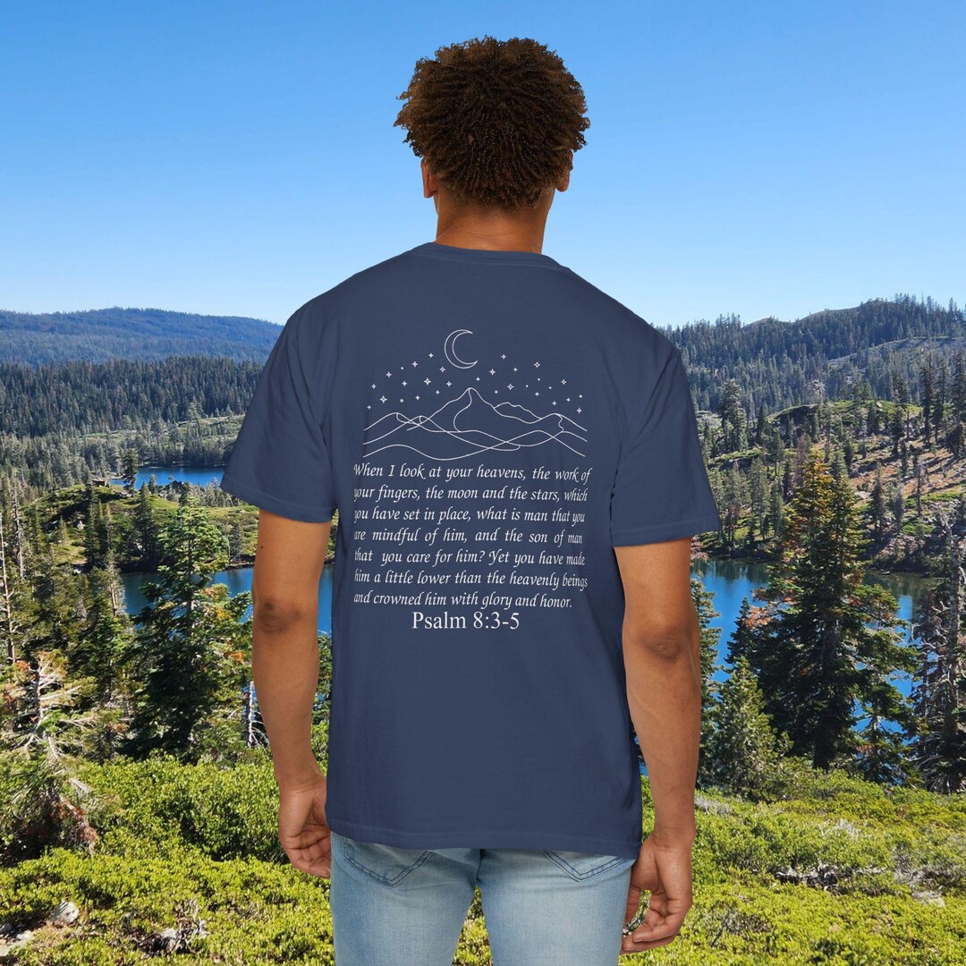 Crowned With Glory and Honor Christian T-shirt, Psalm 8:3-5 - Etsy