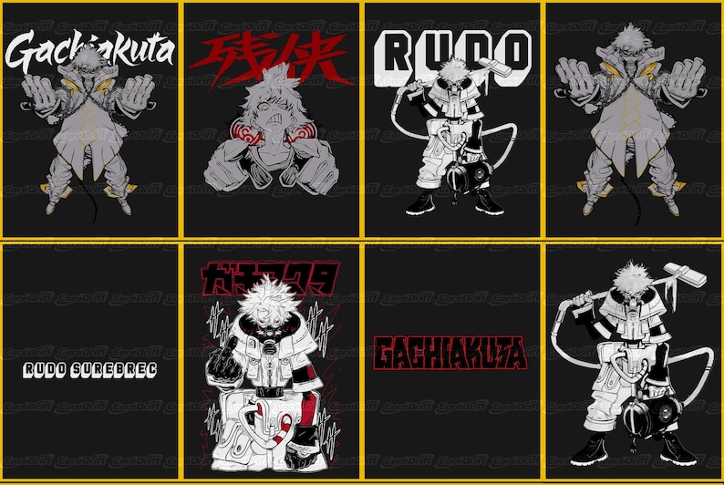 Street-core Anime Art Bundle — Print Ready PNG & EPS - Etsy