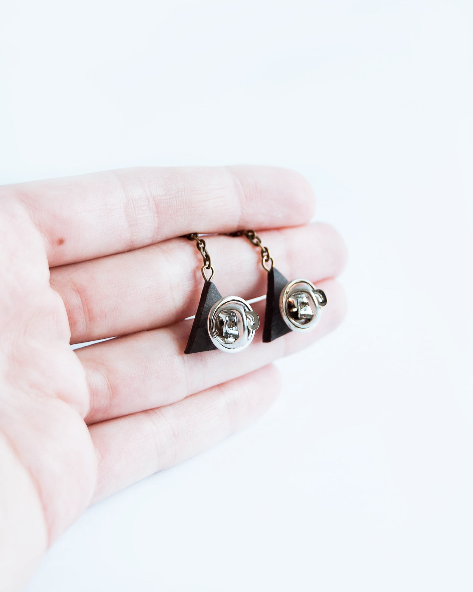 Navy Blue Triangle Collar Brooches Collar Chain Geometric | Etsy