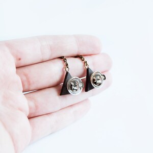 Triangle Collar Pins, Unique Accessory, Collar Chain, Shirt Brooches - Etsy