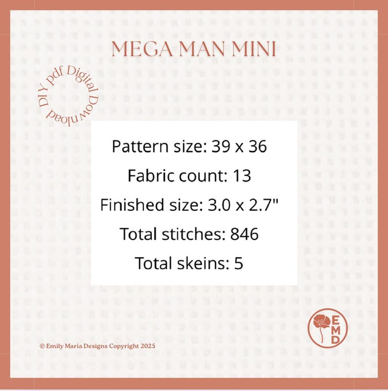 Mega Man Mini (digital Download) - Etsy