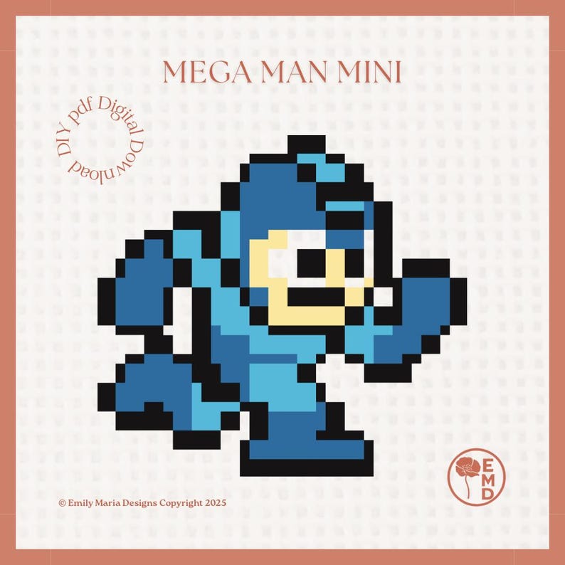 Mega Man Mini (digital Download) - Etsy