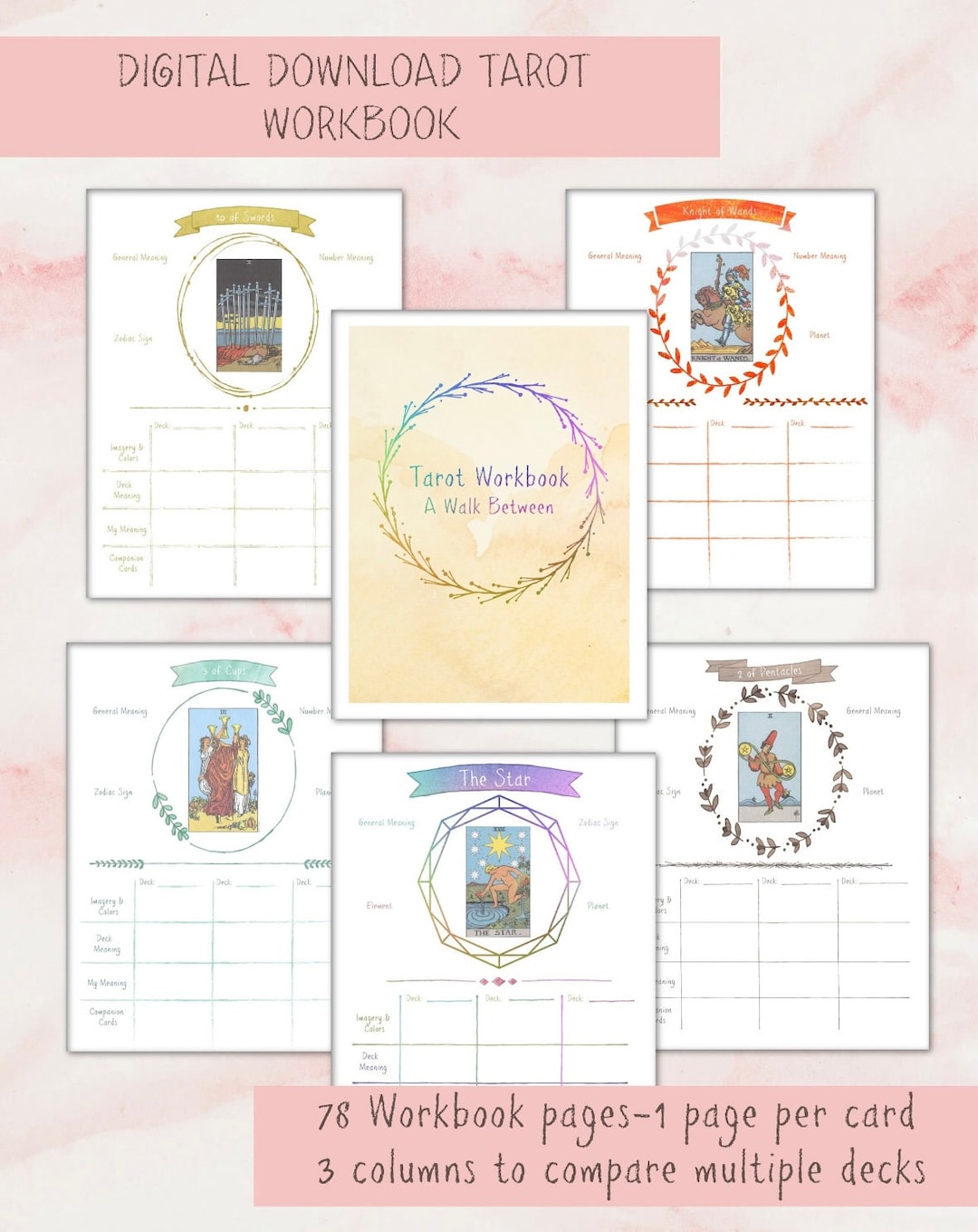 Tarot Workbook Digital Download - Etsy
