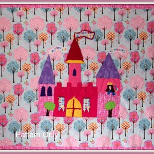 Princess Evelyn's Castle Quilt Pattern, Fast and Fun Beginner Quilt ...