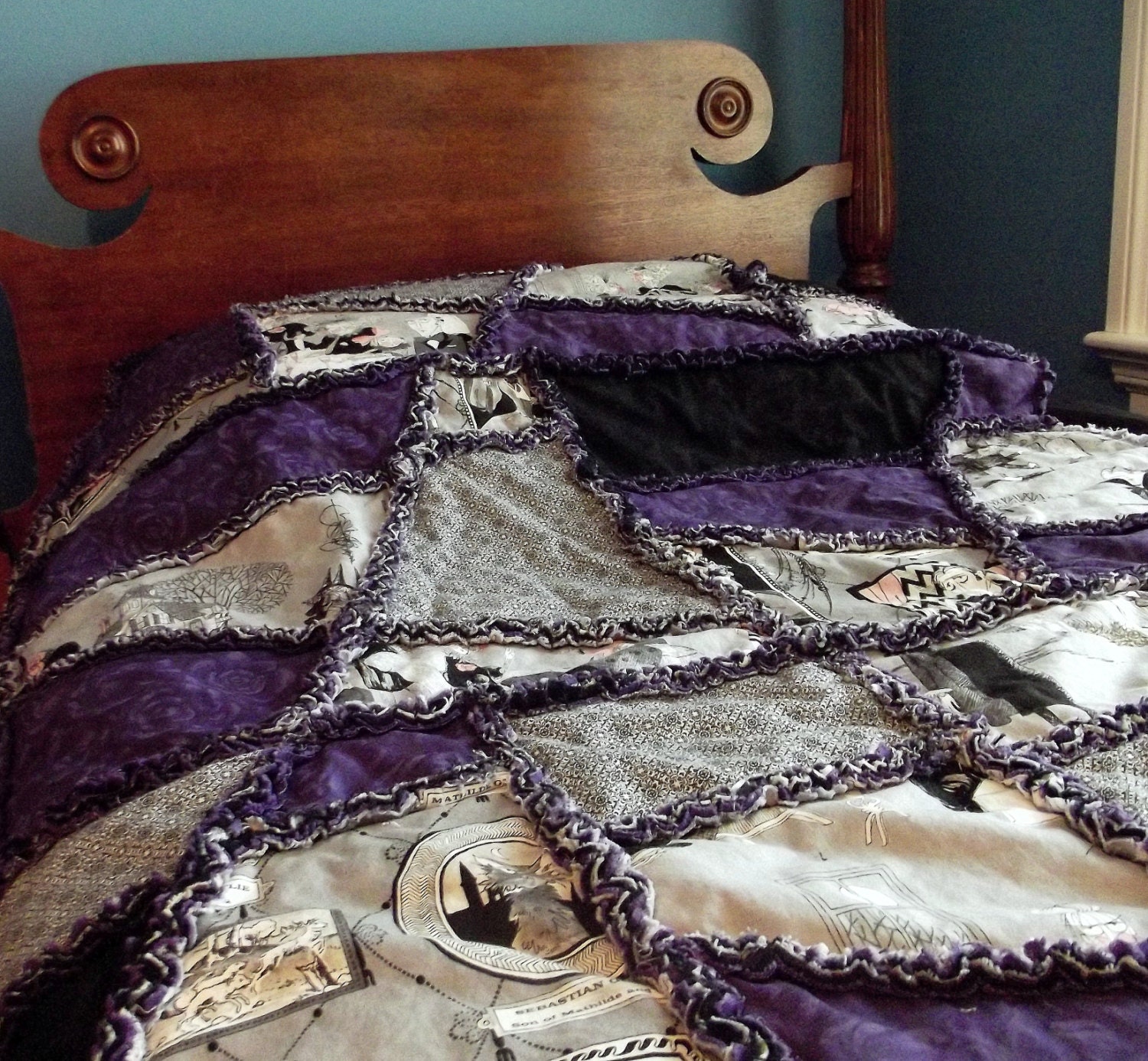 Ghastlie Halloween Crazy Quilt Pattern, Twin Bed Size - Etsy