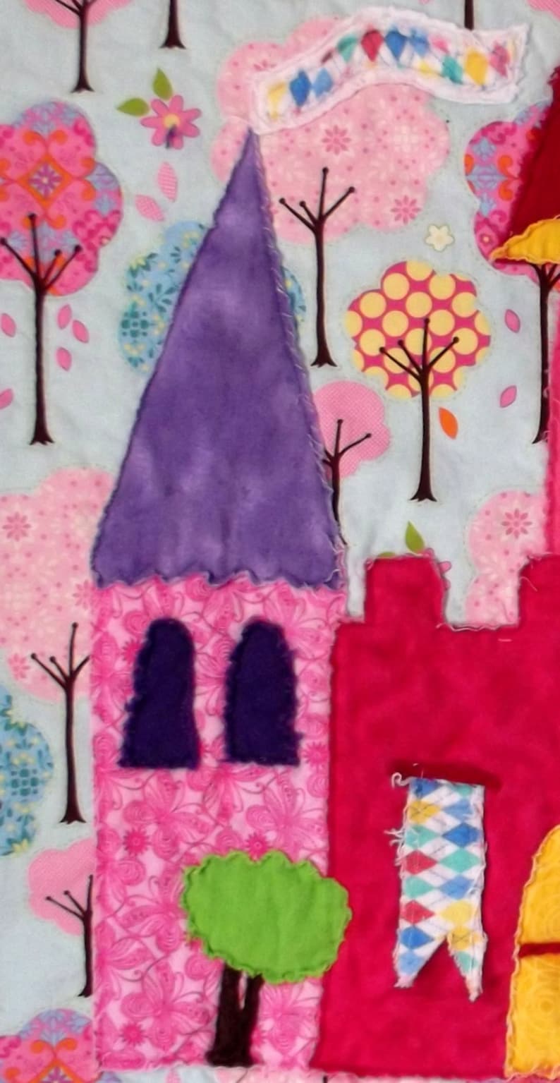 Princess Evelyn's Castle Quilt Pattern, Fast and Fun Beginner Quilt ...