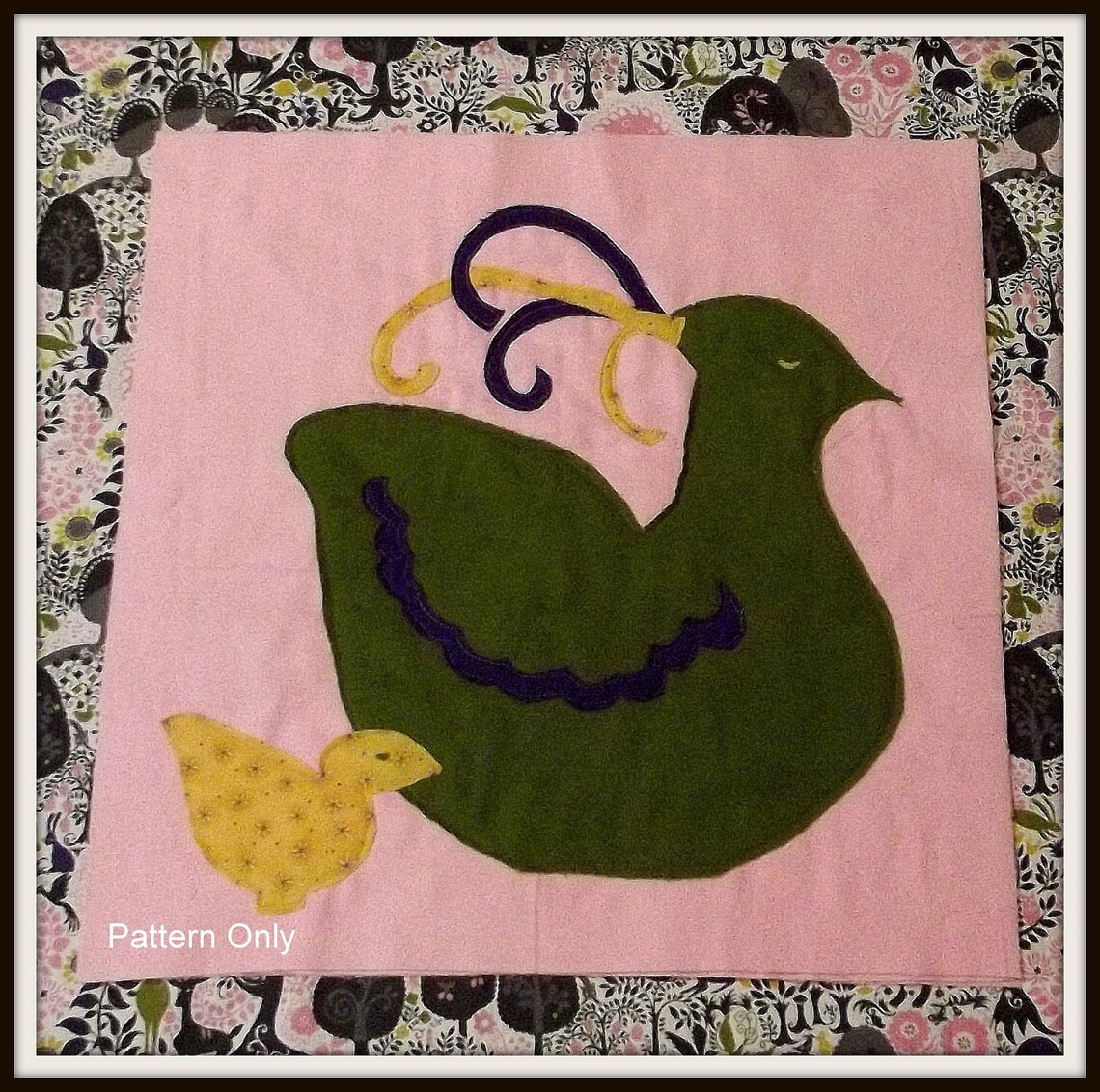 Woodland Animal Quilt Block Pattern, quail - Etsy