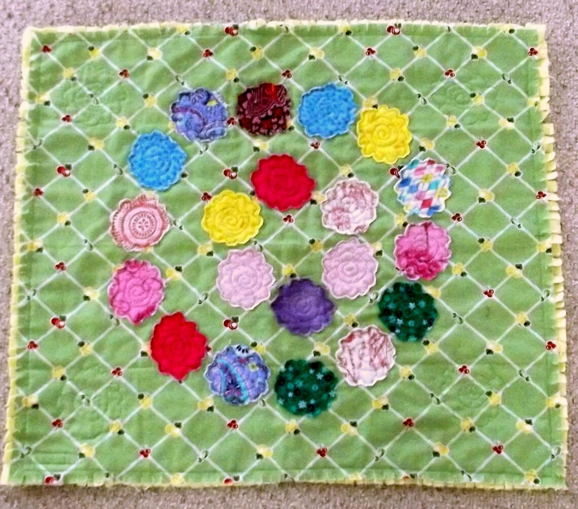 Applique Mini Quilt Pattern, "retro Flowers" - Etsy