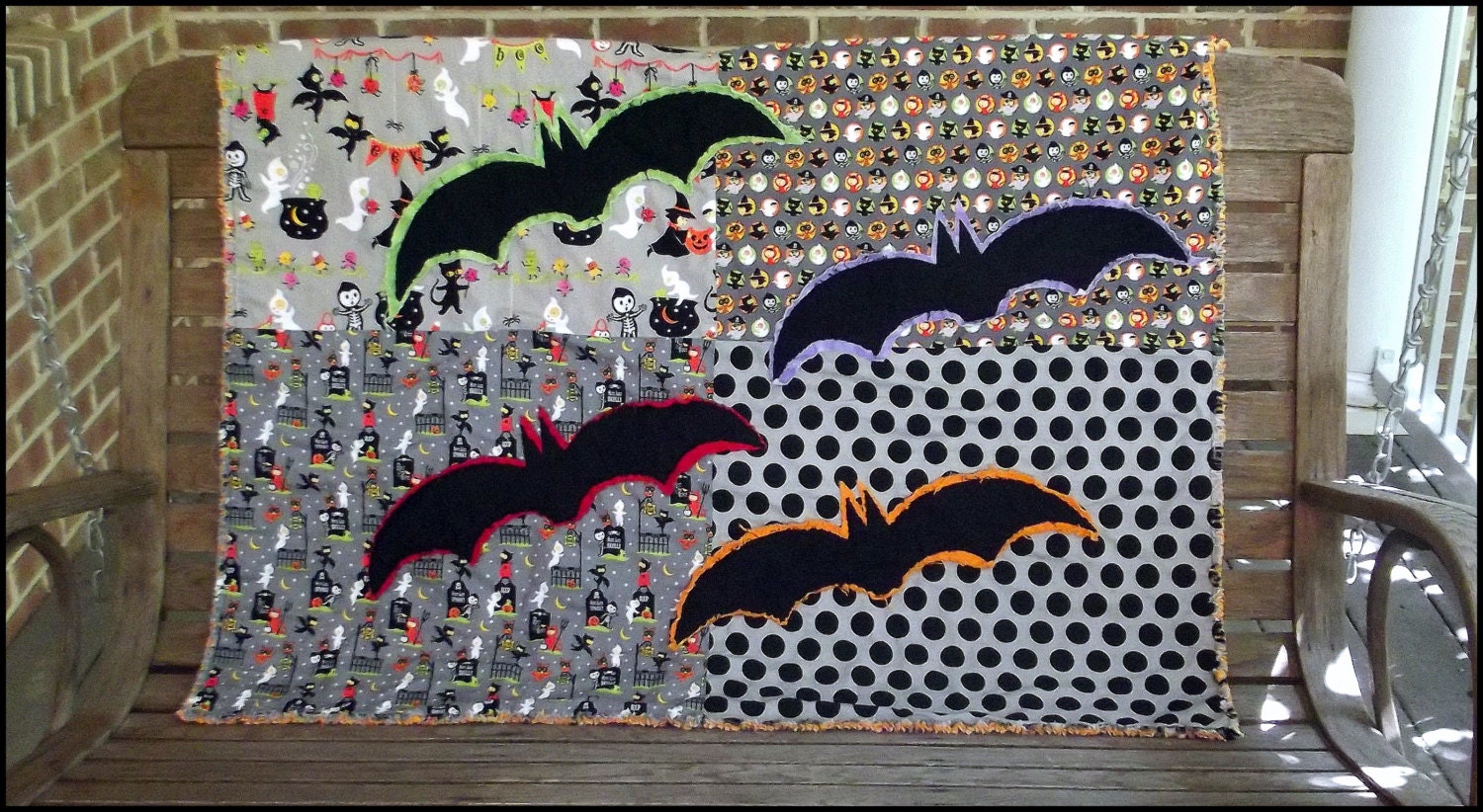 Halloween Bats Quilt Pattern - Etsy