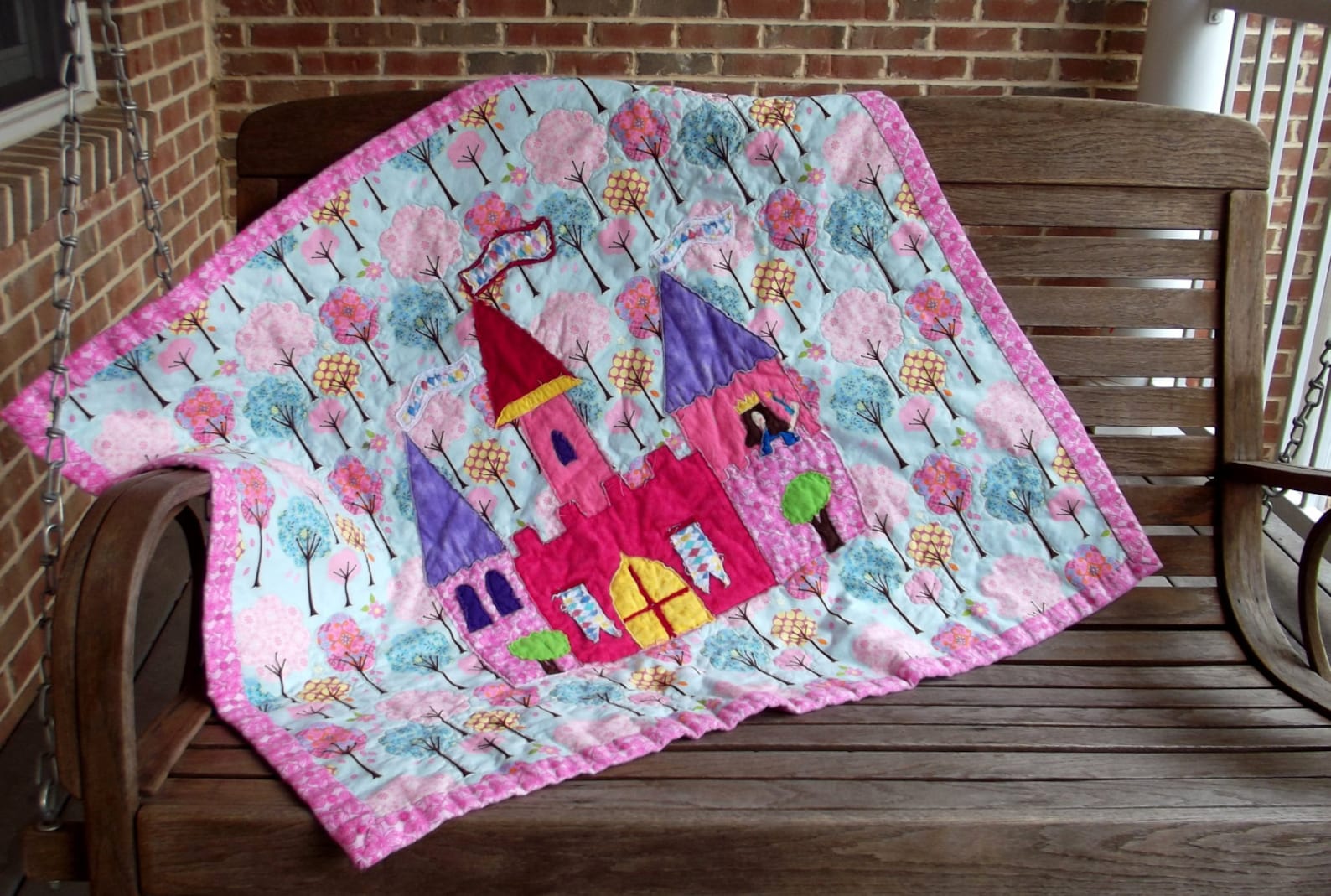 Princess Evelyn's Castle Quilt Pattern, Fast and Fun Beginner Quilt ...