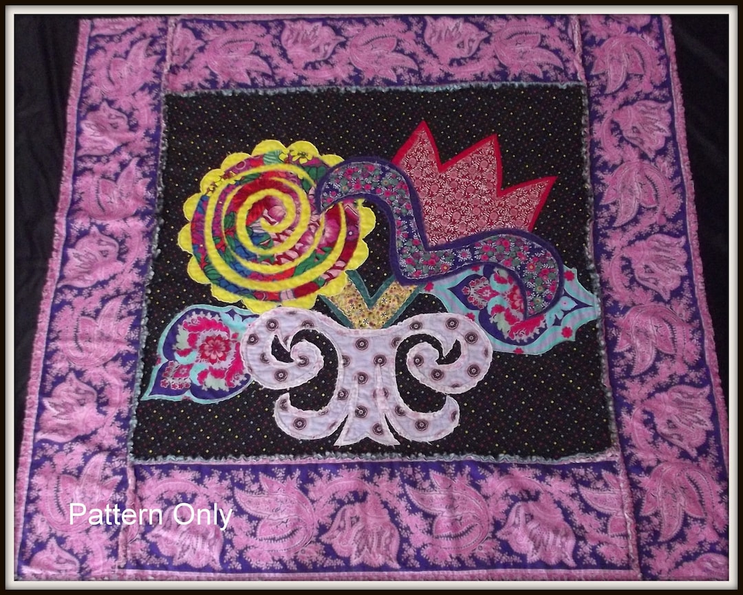 Modern Quilt Pattern "lush Flowers" - Etsy