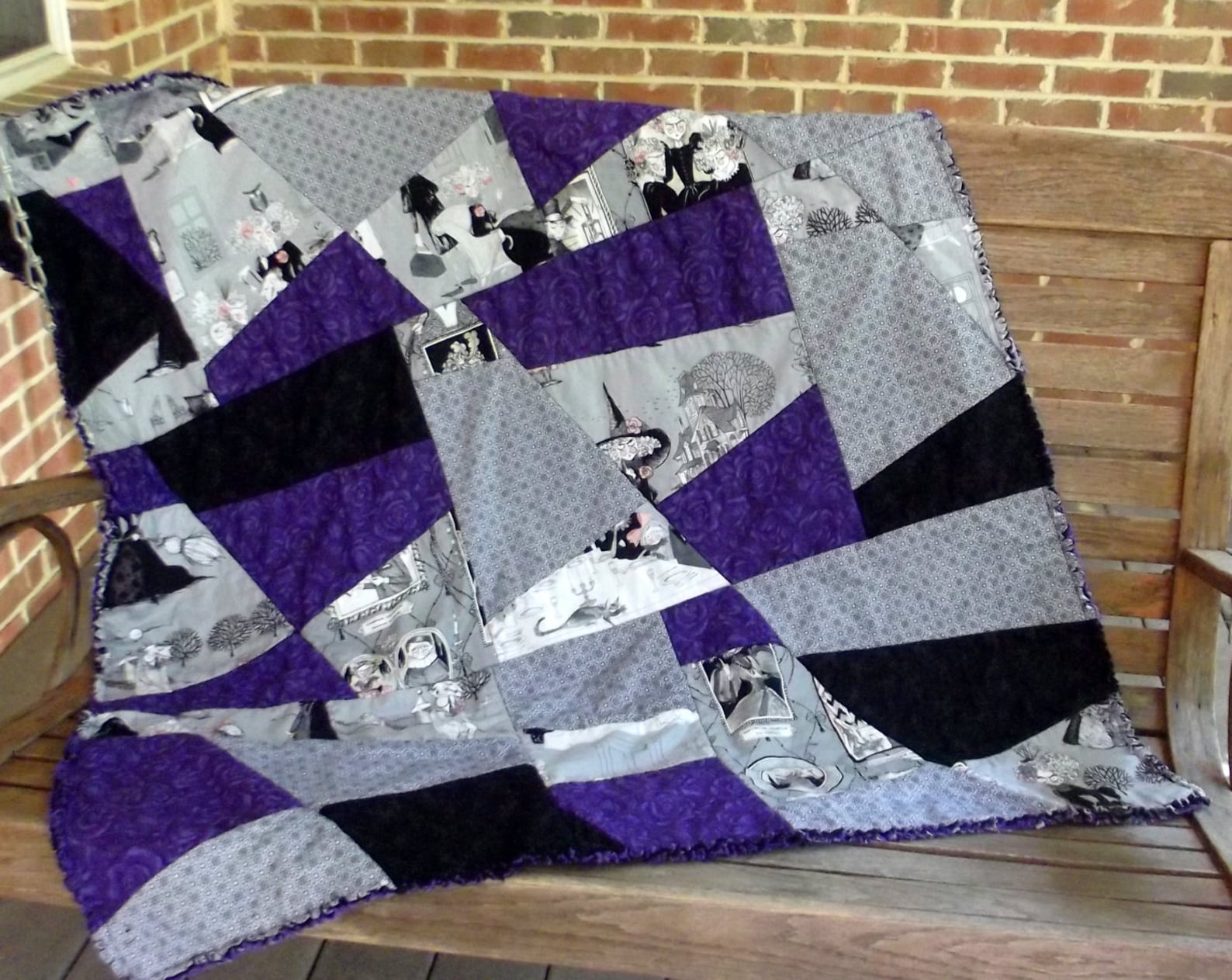 Ghastlie Halloween Crazy Quilt Pattern - Etsy