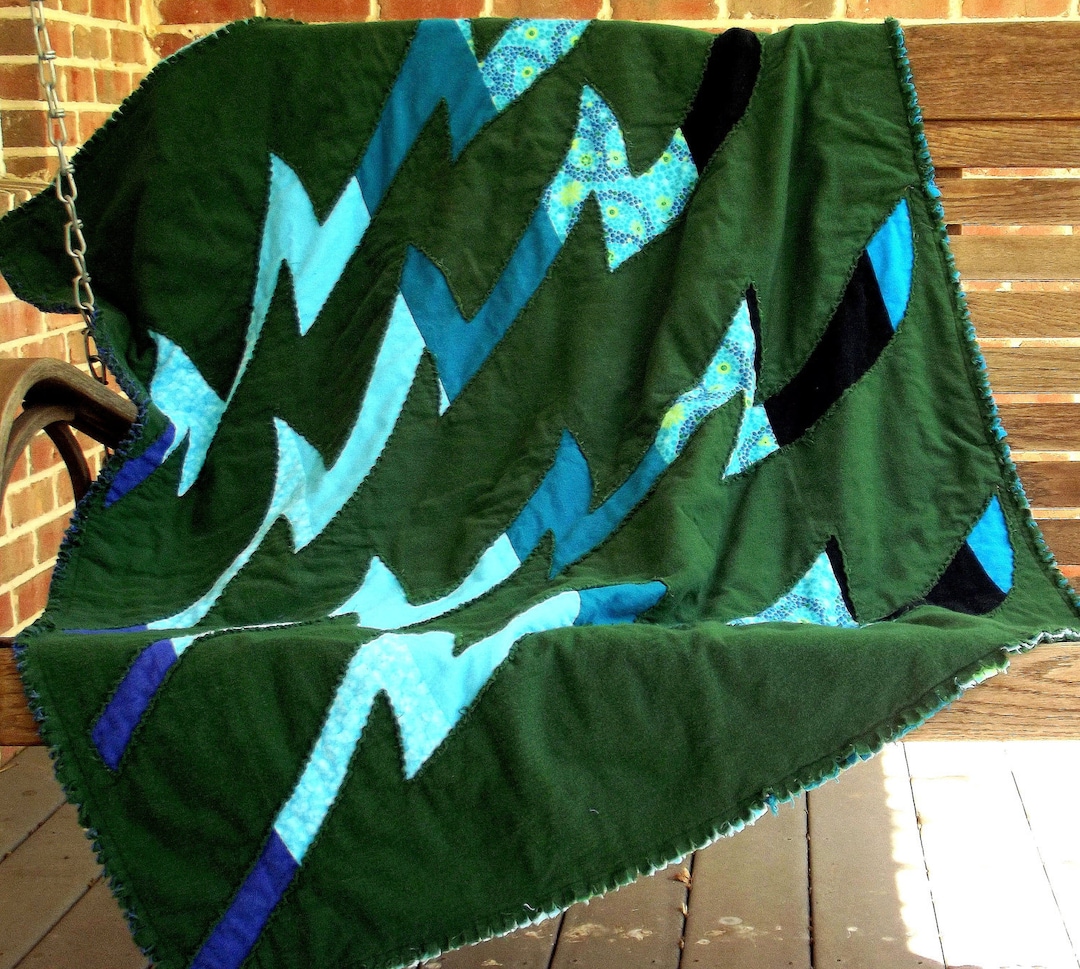 Ocean Waves Easy Beginner Quilt Pattern - Etsy