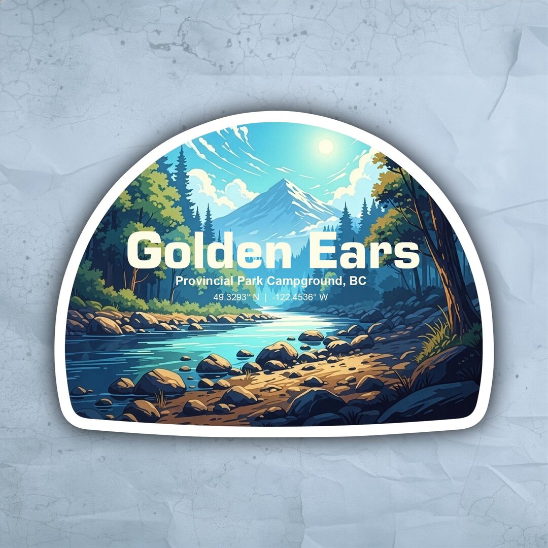 Golden Ears Provincial Park Campground - Waterproof Vinyl Sticker - Etsy