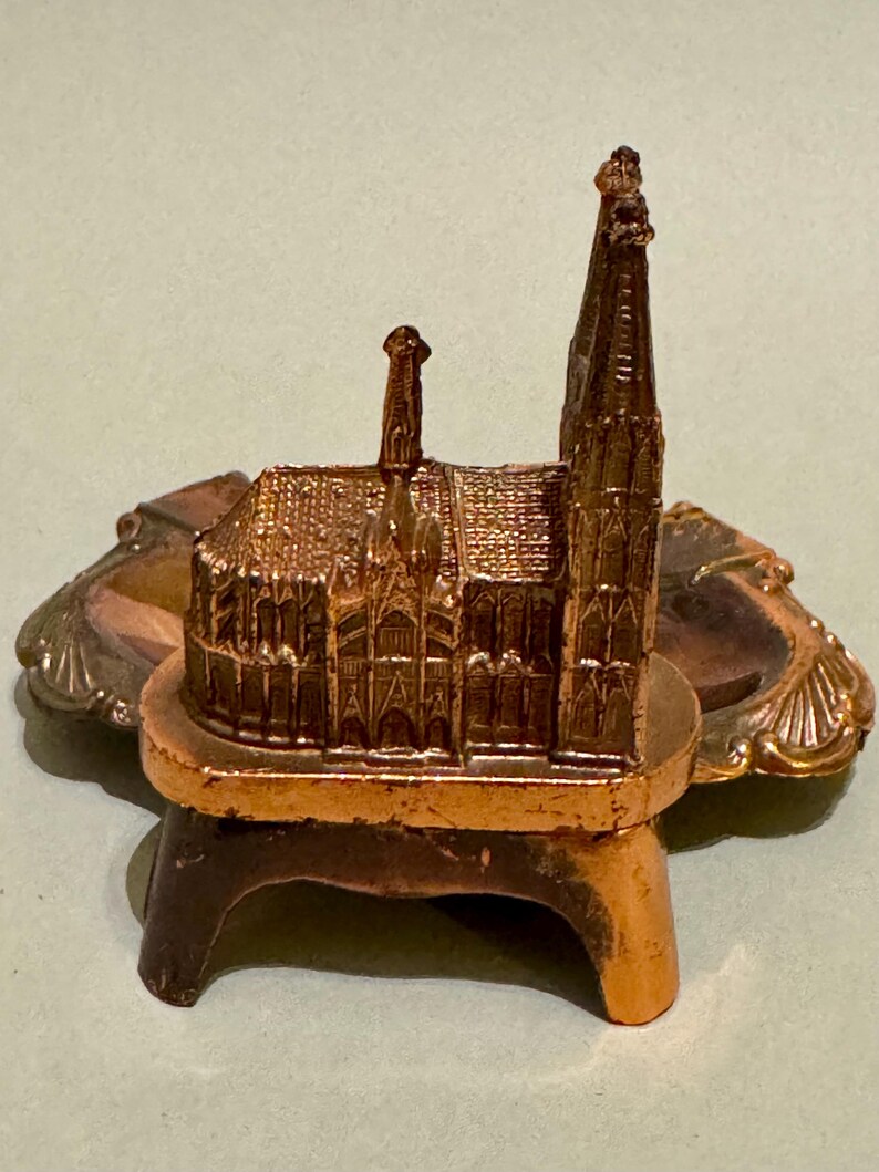 Vintage Cologne Cathedral Copper Ashtray - Kölner Dom Souvenir Metal ...