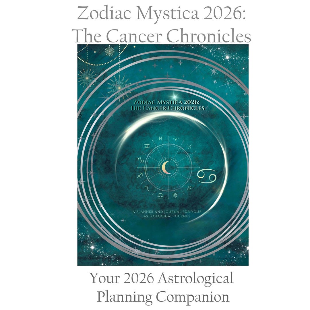 2026 Digital Planner - Cancer Astrology Journal PDF Hyperlinked - Moon ...