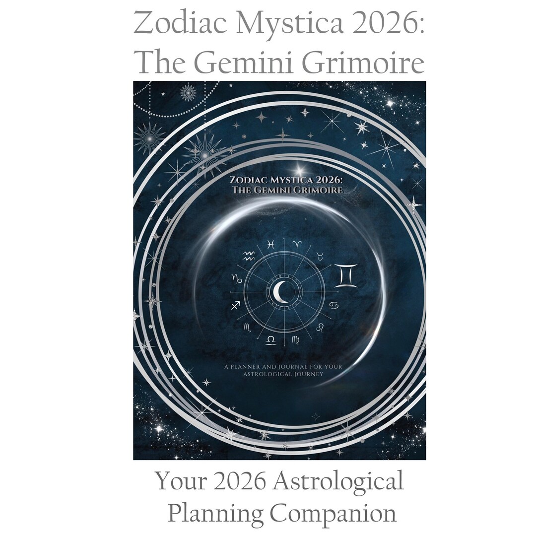2026 Digital Planner - Gemini Astrology Journal PDF Hyperlinked - Moon ...