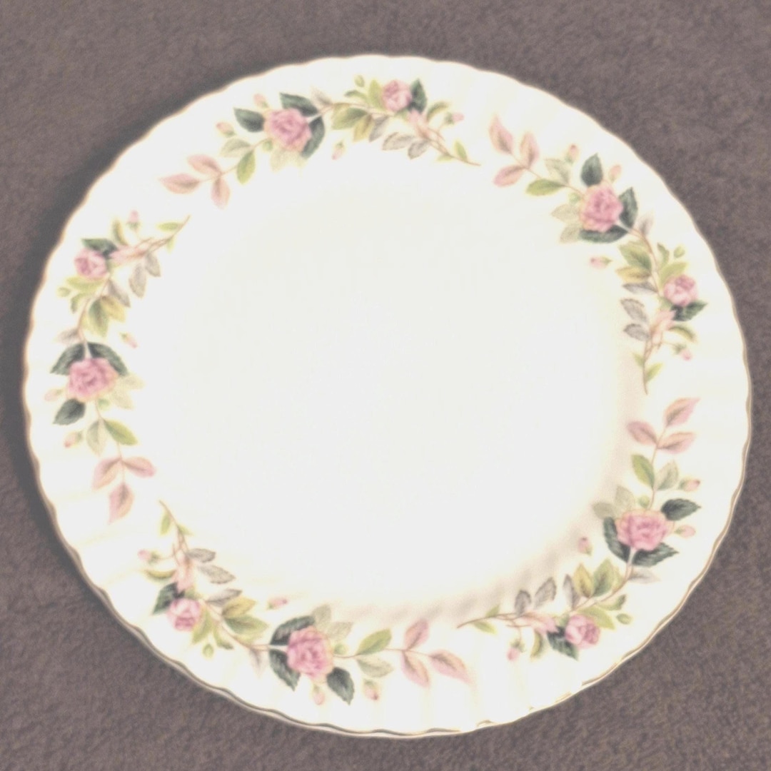 Vintage Regency Rose Pattern Luncheon Plate by Creative Fine China - Etsy