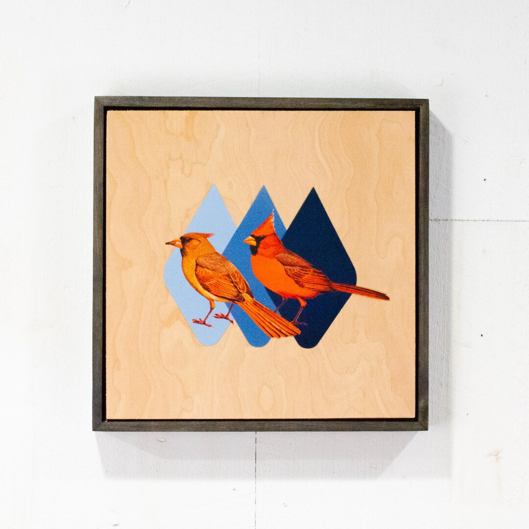 Cardinal Wooden Poster - Etsy