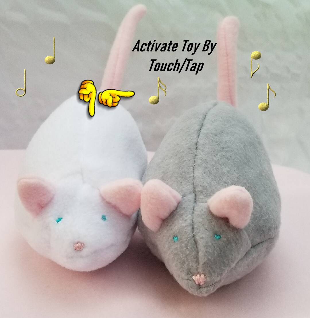 Dog Toy Mouse-plush Puppy Toy-mouse Rat Squeaky Toy-dog Stuff-handmade ...