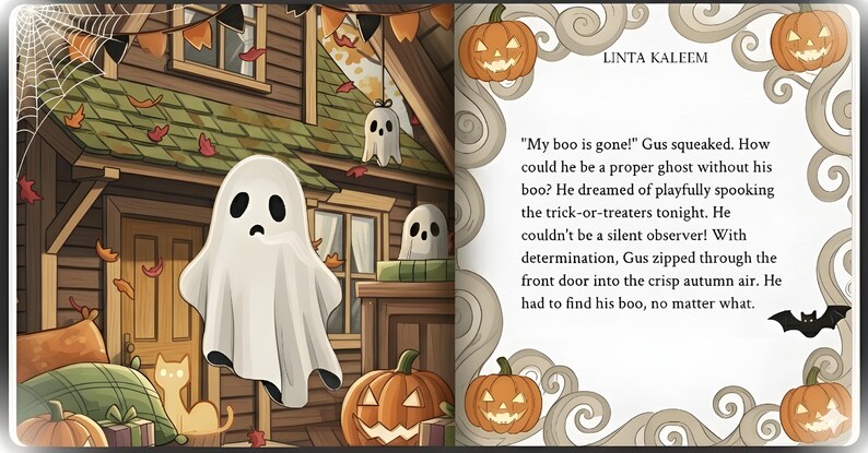Little Ghost Halloween Story | Kids Spooky Ebook (PDF) - Etsy