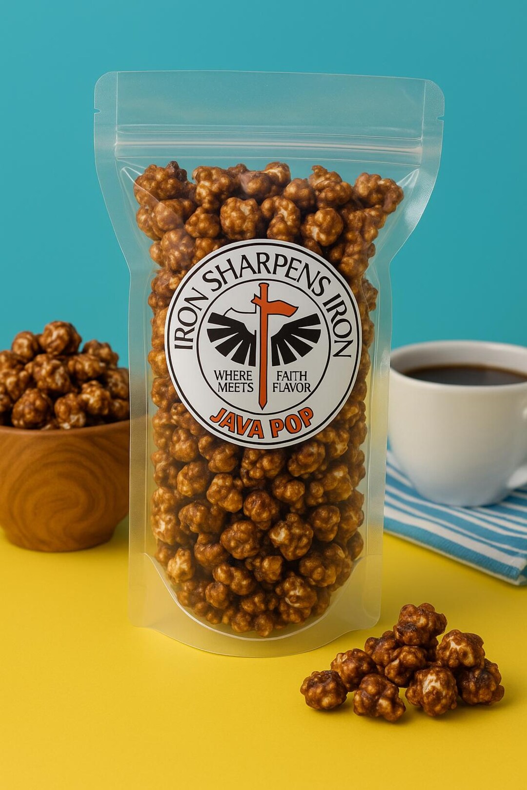 Java Pop Coffee Caramel Popcorn – Gourmet Mocha Snack | Faith-based ...