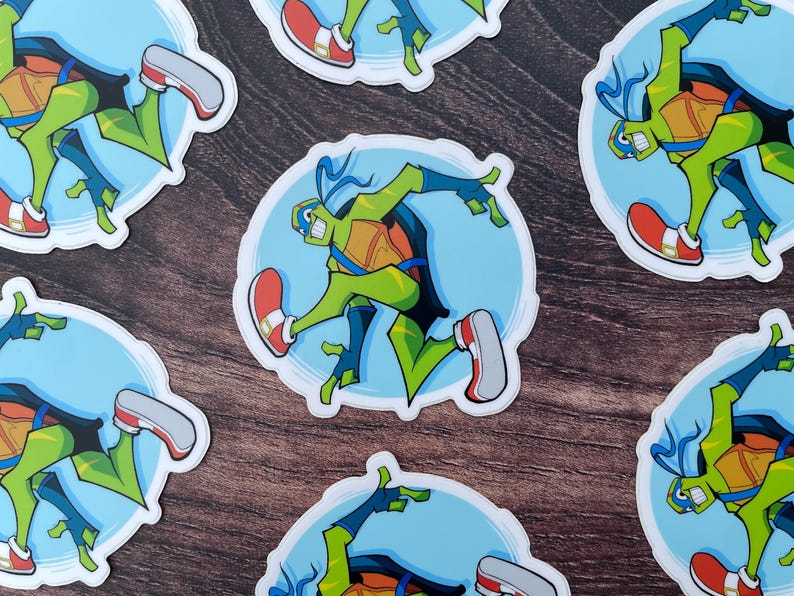 ROTTMNT Leo Sonic Pose Sticker - Etsy