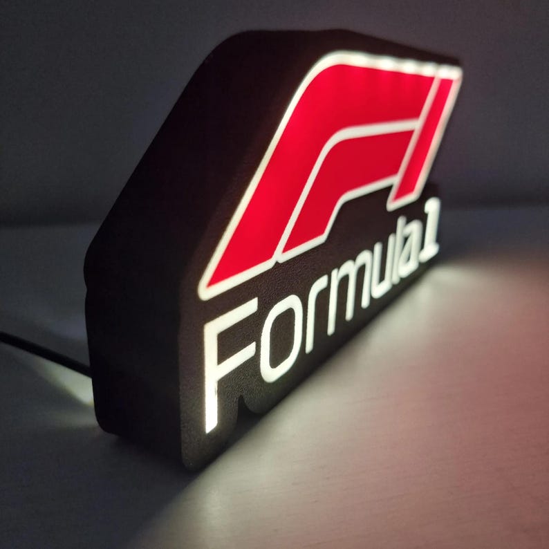 Formula 1 / F1 - LED Lightbox Sign, Christmas, Gift for Kids, Gift for ...