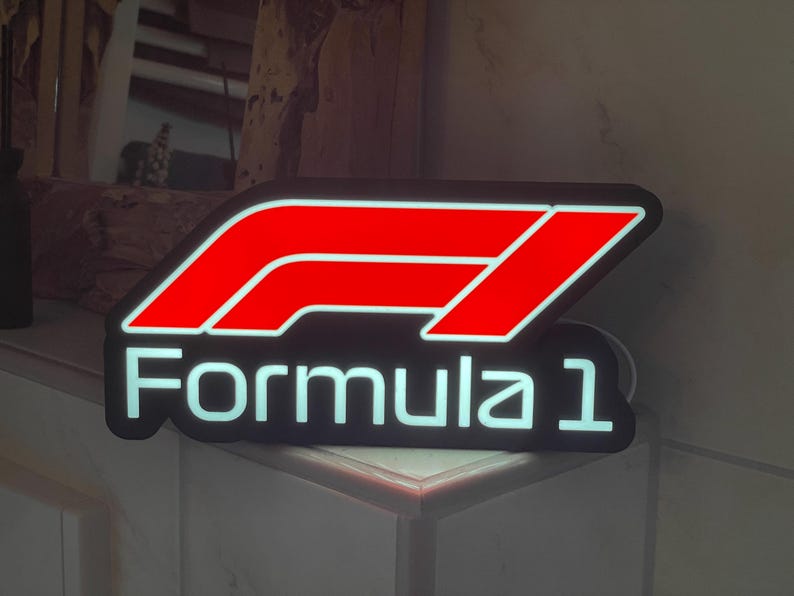 Formula 1 / F1 - LED Lightbox Sign, Christmas, Gift for Kids, Gift for ...