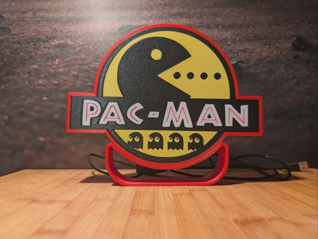 Pac Man - LED Lightbox Sign - Etsy