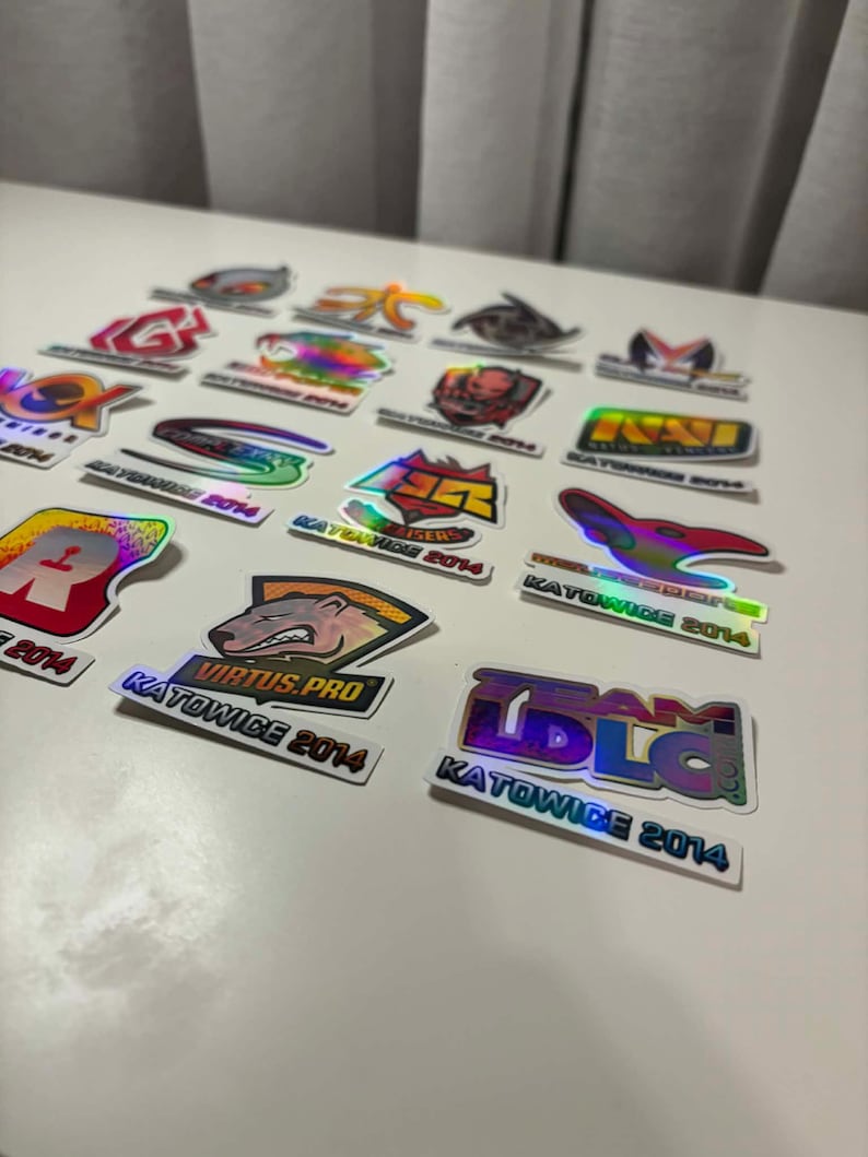 Katowice 2014 Holographic CS:GO Sticker Set | Esports Fan Gamer Gift - Etsy