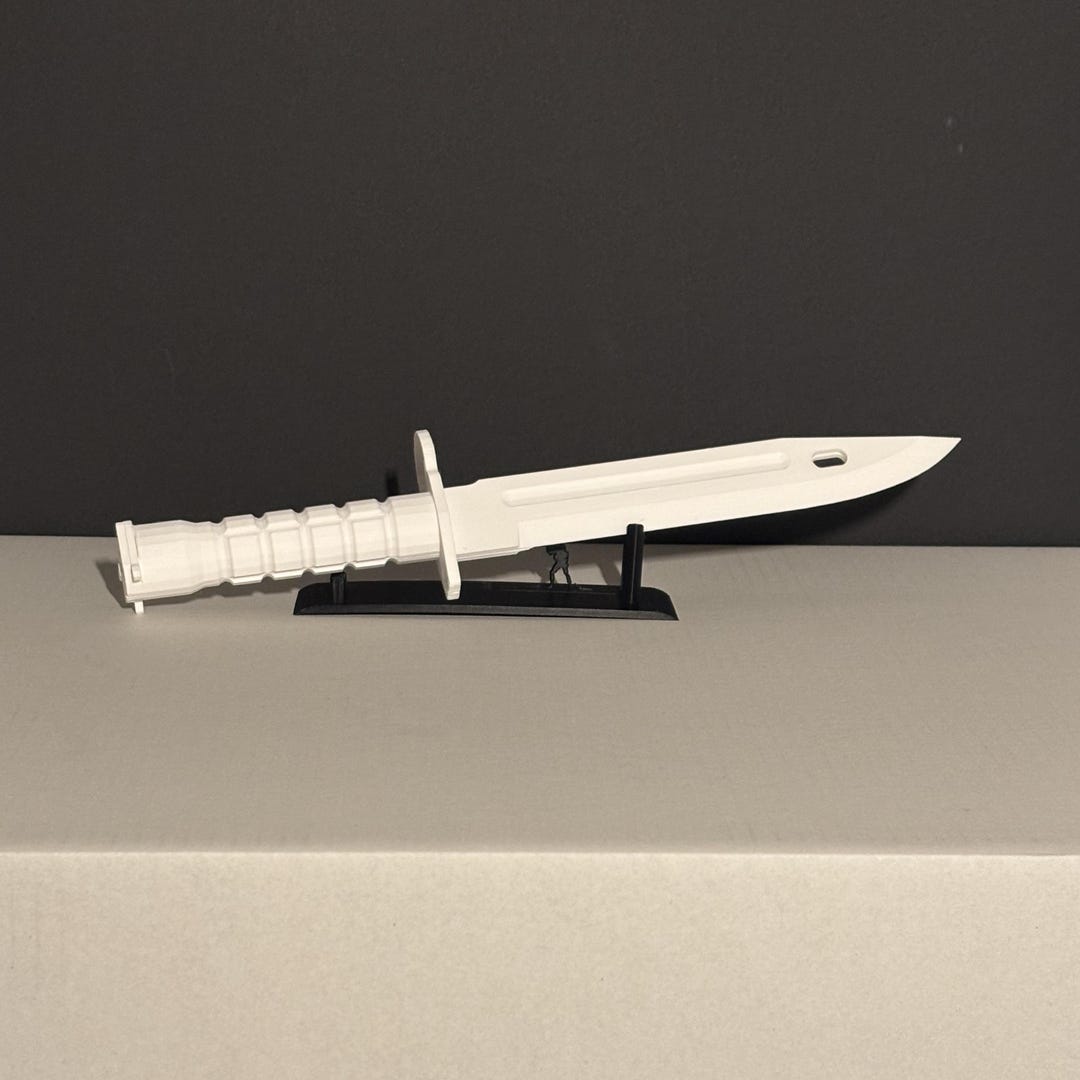 Bayonet Knife - Counter Strike - Replica - Real Life Size - Full White ...