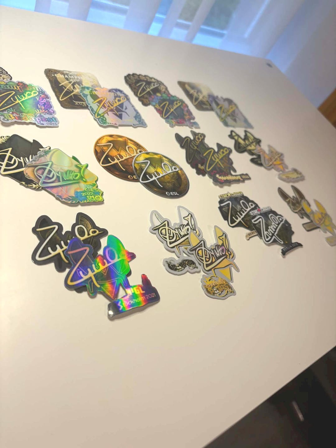 CS2 / CS:GO Zywoo Gold/holo/foil Sticker Set | Legendary Player ...