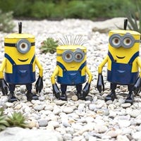 Handmade Metal Police Officer Minion | Farmhouse Yard Art Garden Decor ...