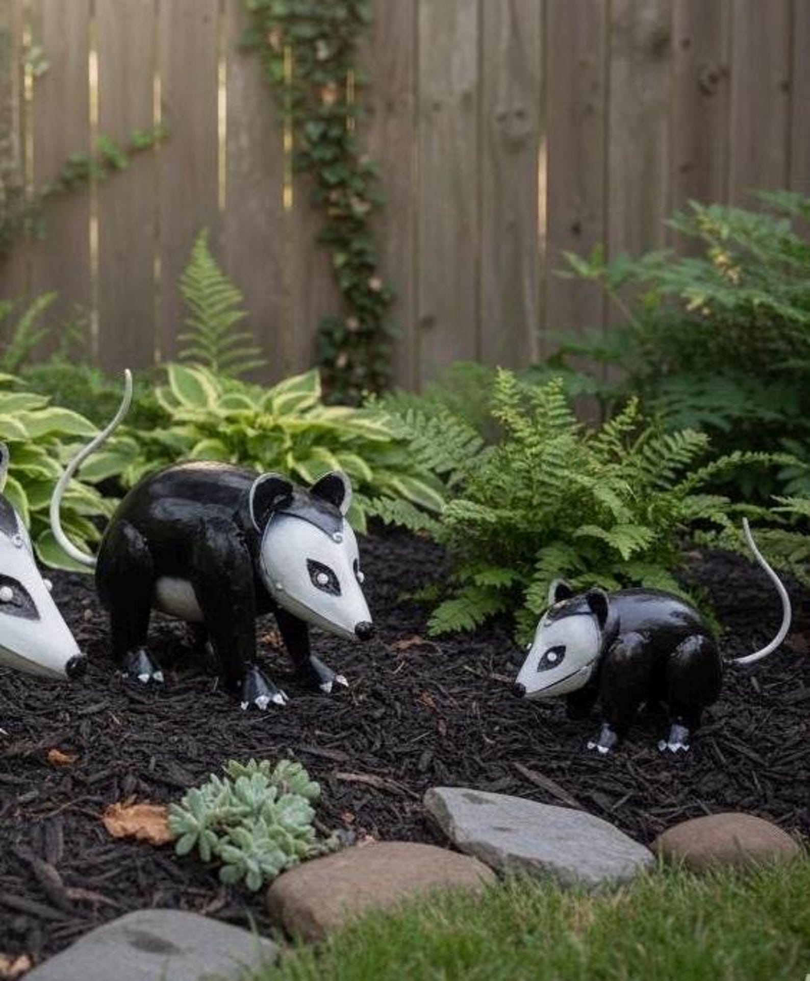 Metal Possum Opossum | Garden Patio Decor | Southwestern Yard Art ...