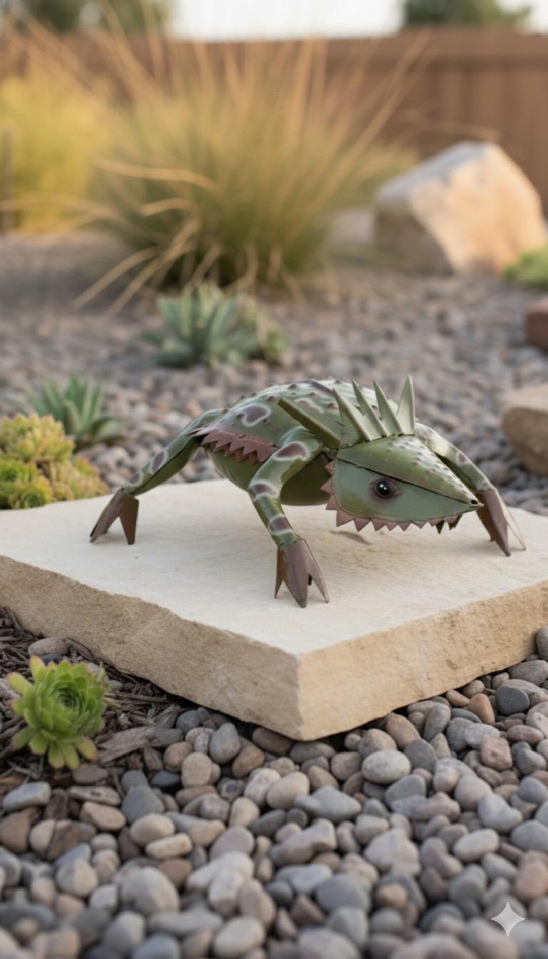 Metal Giant Texas Horny Toad Lizard | Garden Patio Decor | Southwestern ...