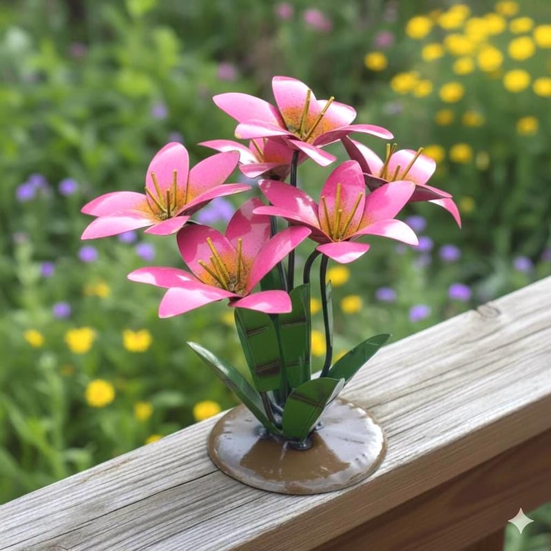 Metal Lily Flower - Etsy