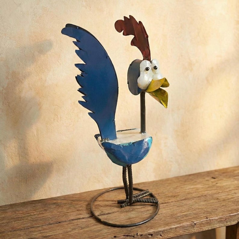 Metal Colorful Meep Meep Roadrunner | Looney Tunes Garden Patio Decor ...