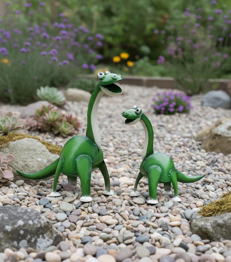 Metal Brachiosaurus Dinosaur Family | Garden Patio Decor | Southwestern ...