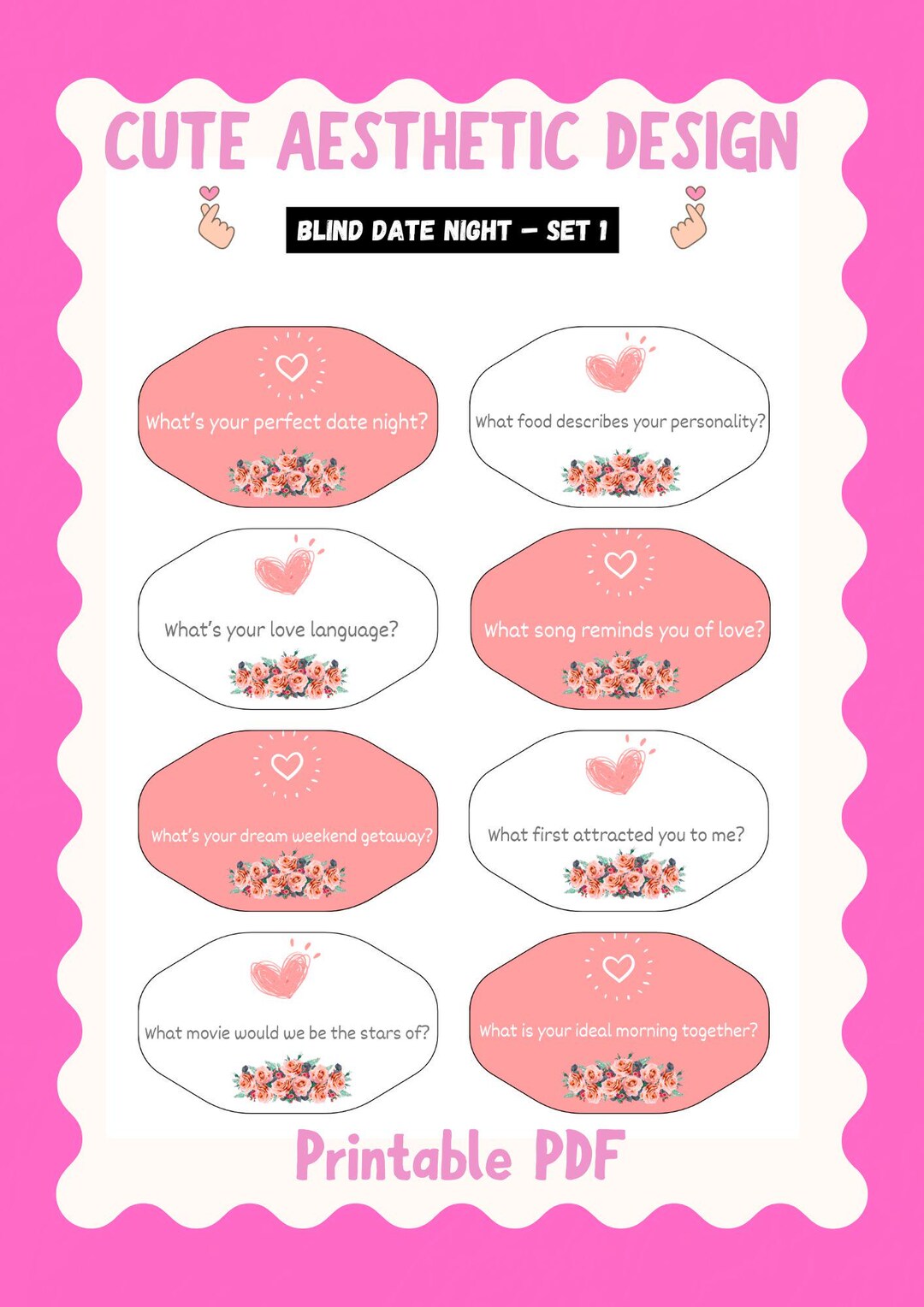 40 Romantic Date Night Questions | Couple Question Cards | Fun & Deep ...